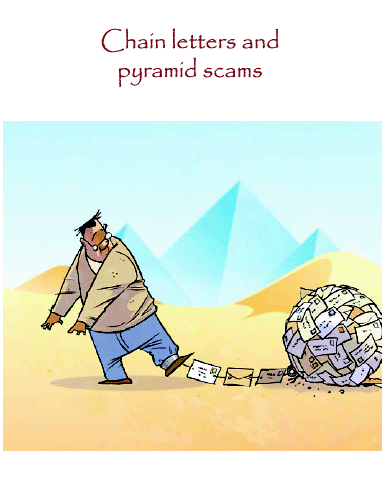 Chain letters and pyramid schemes